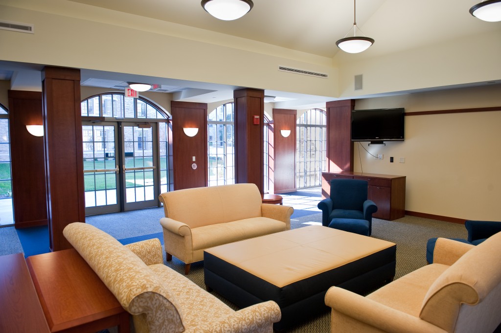 Ryan Hall Lounge..Photo by Matt Cashore/University of Notre Dame ...