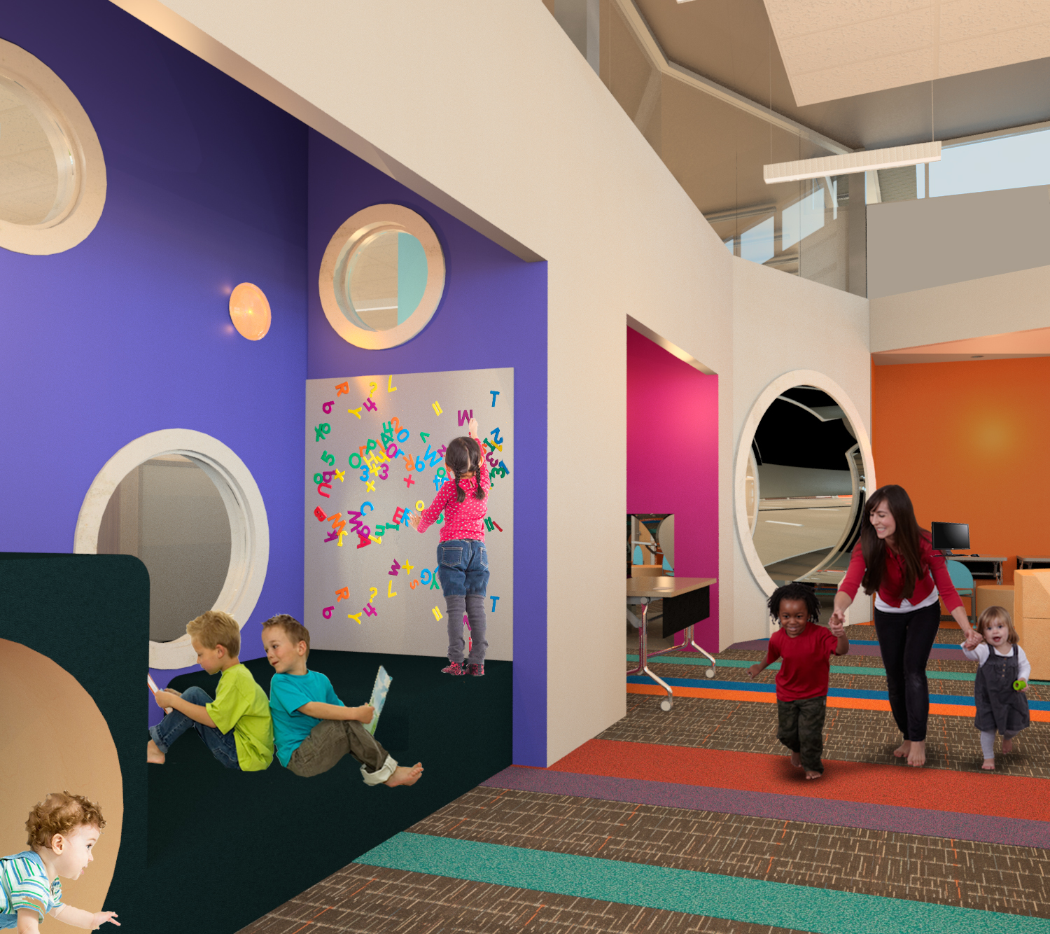 ChildrenPortalInterior - Mackey Mitchell Architects