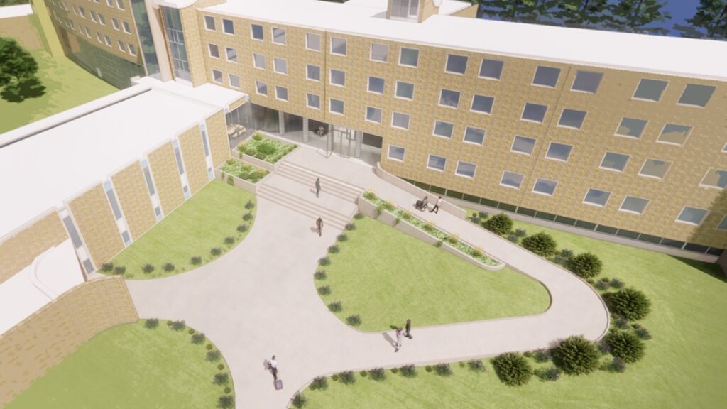 Entry Plaza and Elevators - Mackey Mitchell Architects